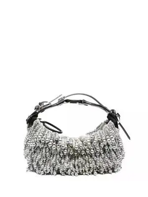 INNERRAUM Pearl-embellished Shoulder Bag - Silver