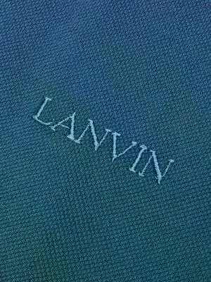 LANVIN Curb-detail Polo Shirt