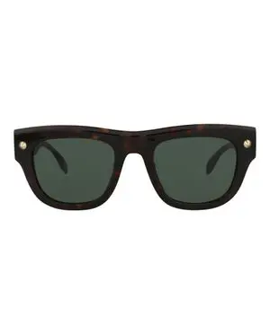 Alexander McQueen Square Frame Recycled Acetate Sunglasses