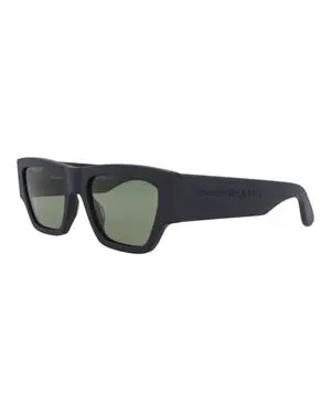 Alexander McQueen Square Rectangle Sunglasses - Blue Blue Green (am0393s/30014334/005)