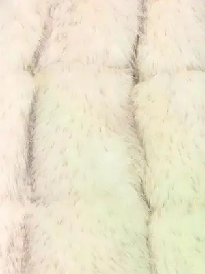 SWORD 6644 Hooded Fur-effect Coat