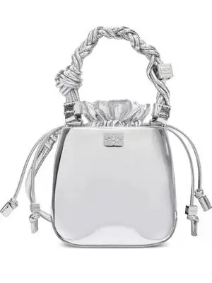 GANNI Mini Bou Twisted-handle Bucket Bag