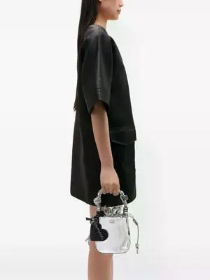 GANNI Mini Bou Twisted-handle Bucket Bag