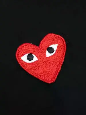 Play Comme Des Garcon Heart Logo Zip-up Sweatshirt