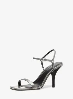 Michael Kors Selina Burnished Leather Sandal