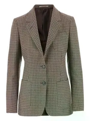 Tagliatore Houndstooth Buttoned Blazer