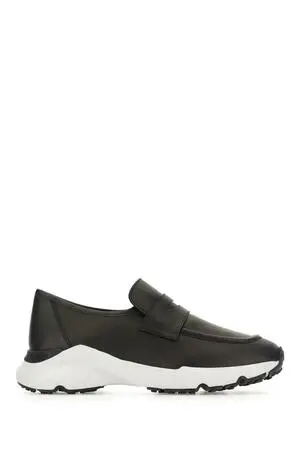 TOD'S Leather Penny-slot Sneakers - Black