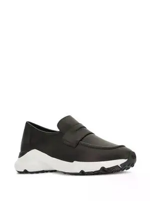 TOD'S Leather Penny-slot Sneakers - Black