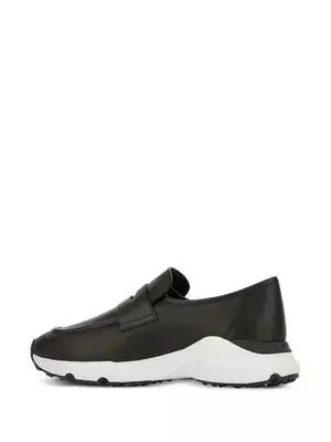 TOD'S Leather Penny-slot Sneakers - Black