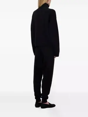 Loulou De Saison Dries Zip-front Cashmere Sweater - Black