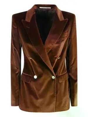Tagliatore Velvet Double-breasted Blazer