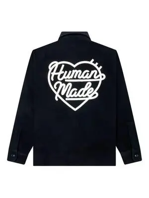 HUMAN MADE Embroidered-logo Overshirt