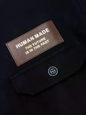 HUMAN MADE Embroidered-logo Overshirt
