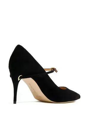 Jennifer Chamandi 85mm Ankle-strap Suede Pumps
