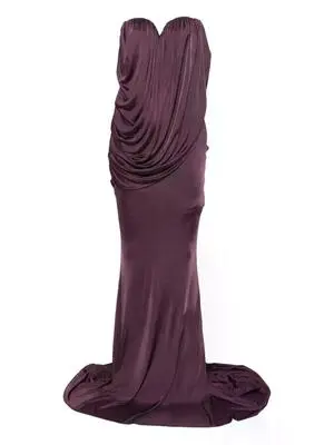 Giuseppe Di Morabito Draped Strapless Gown