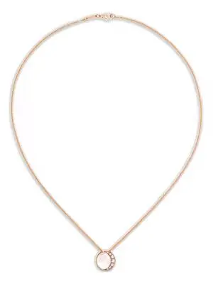 DAVID MORRIS 18k Rose And Diamond Necklace - Gold
