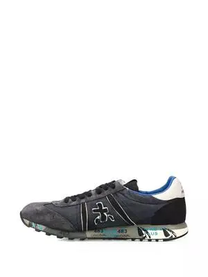 Premiata Lucy 7770 Suede-paneled Sneakers - Blue