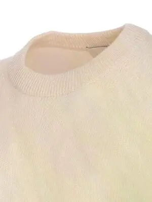 ALLUDE Ribbed Crew-neck Sweater - Neutrals