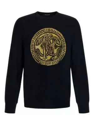 Roberto Cavalli Logo Wool Sweater