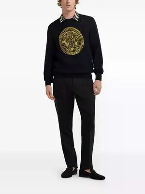 Roberto Cavalli Logo Wool Sweater