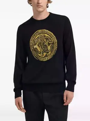 Roberto Cavalli Logo Wool Sweater