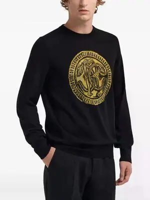 Roberto Cavalli Logo Wool Sweater