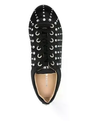 Mach & Mach Crystal-embellished Sneakers - Black