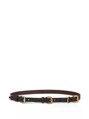 Etro Triple-buckle Leather Belt - Brown