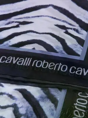 Roberto Cavalli Zebra-print Flat-hem Scarf