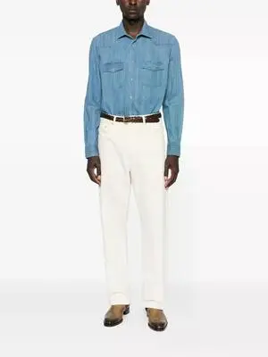 MAZZARELLI Double-pocket Denim Shirt