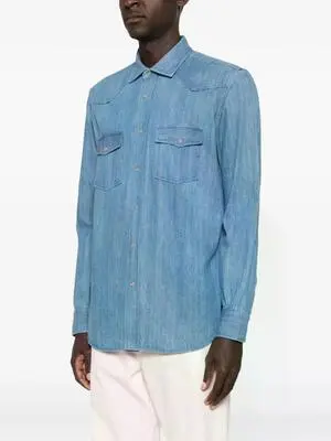 MAZZARELLI Double-pocket Denim Shirt