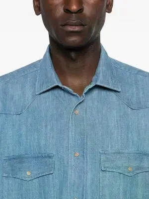 MAZZARELLI Double-pocket Denim Shirt