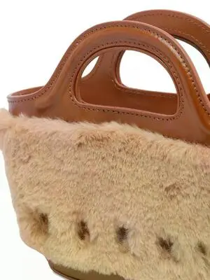 Marni Trimmed Leather Mini Bag - Brown