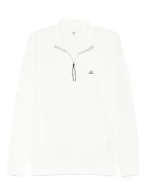 C.P. COMPANY Half-zip Sweatshirt - White