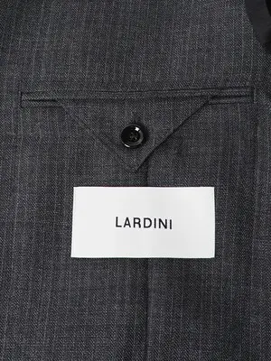 LARDINI Striped Virgin Wool Suit
