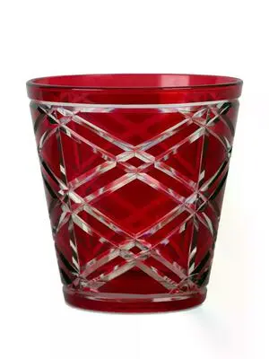 BACI MILANO Diamond-patterned Glasses - Red