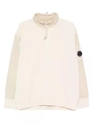 C.P. COMPANY Quilted Panel Half-zip Sweatshirt