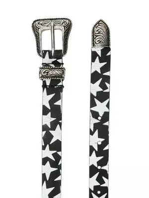 Saint Laurent Star Print Belt