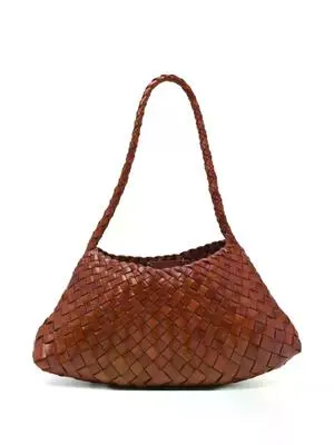 Dragon Diffusion Rosanna Woven-leather Shoulder Bag - Brown