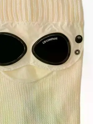 C.P. COMPANY Goggle-detail Balaclava - White