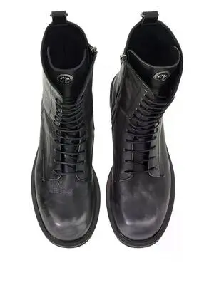 Roberto Cavalli Lace-up Leather Boots