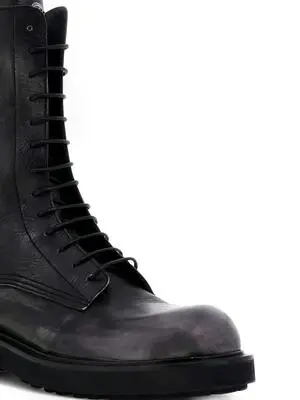 Roberto Cavalli Lace-up Leather Boots