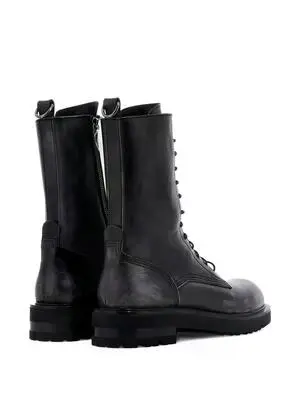 Roberto Cavalli Lace-up Leather Boots