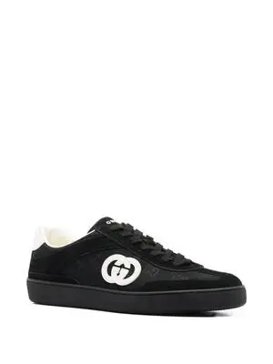 Gucci Monogram Lace-up Sneakers