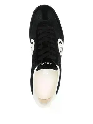 Gucci Monogram Lace-up Sneakers