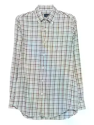 Paul & Shark Checked Cotton Shirt - Grey