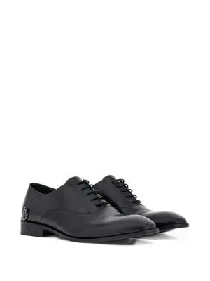 Roberto Cavalli Snake-detail Lace-up Shoes