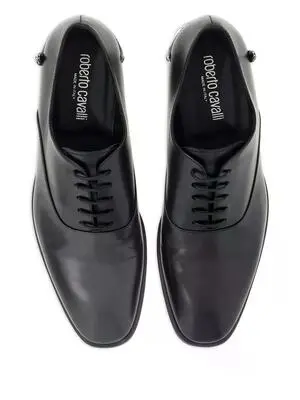 Roberto Cavalli Snake-detail Lace-up Shoes