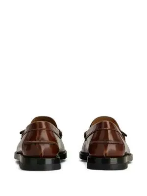 TOD'S Logo-charm Loafers - Brown
