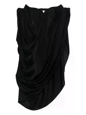 Giuseppe Di Morabito Draped Strapless Top - Black